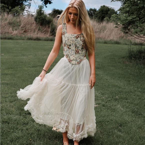 Skirts | New Bohemian Tiered Crescendo Long Lace Maxi Skirt | Poshmark